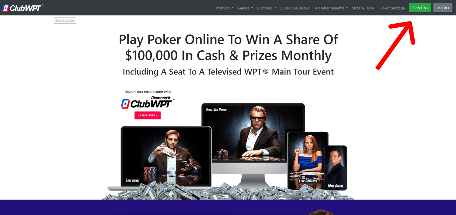 ClubWPT: Sweepstakes Poker Room : Pokeroff